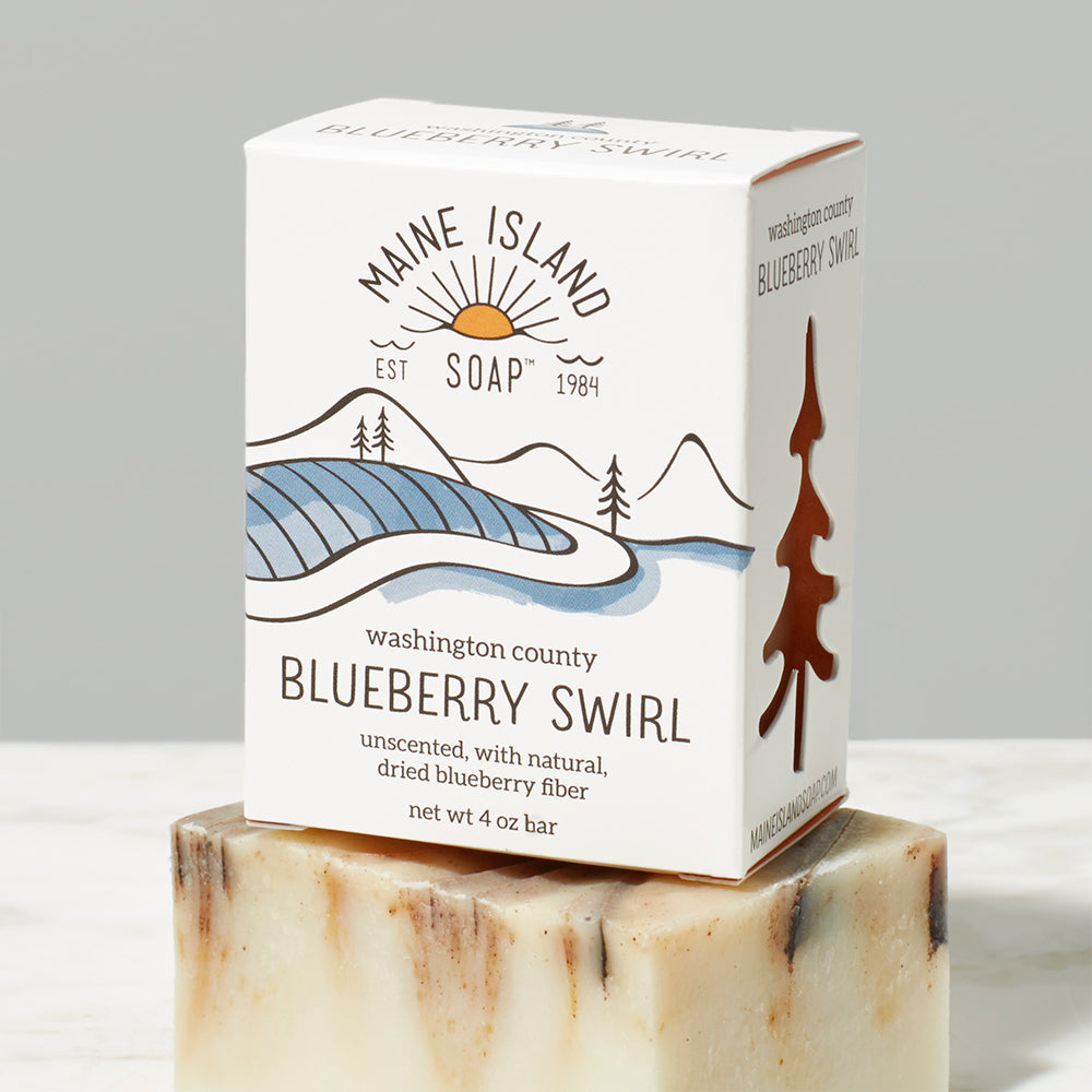 Blueberry Swirl - Maine Island Soap | Pure & Natural Maine Made Soap ...